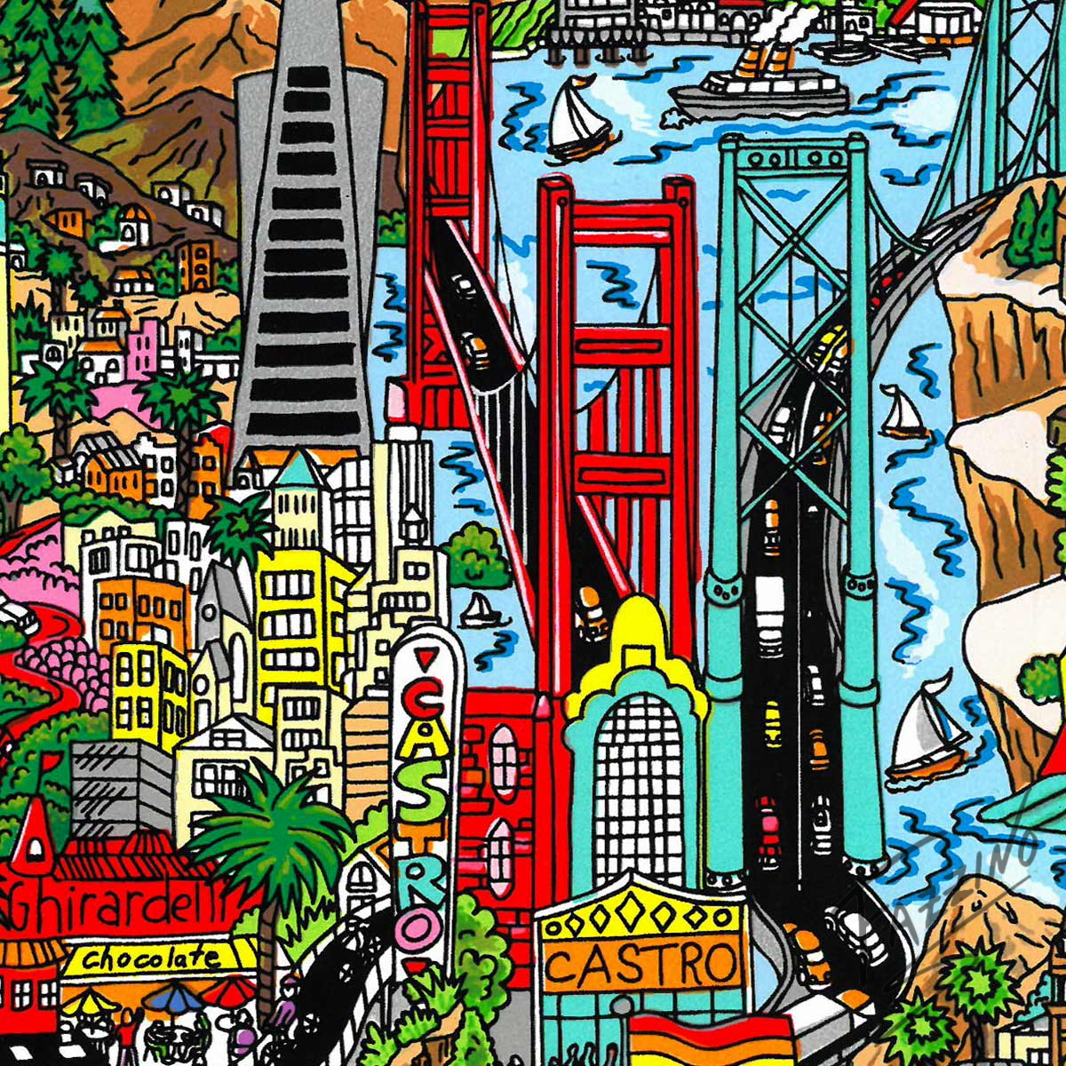 California is Calling Me | Fazzino