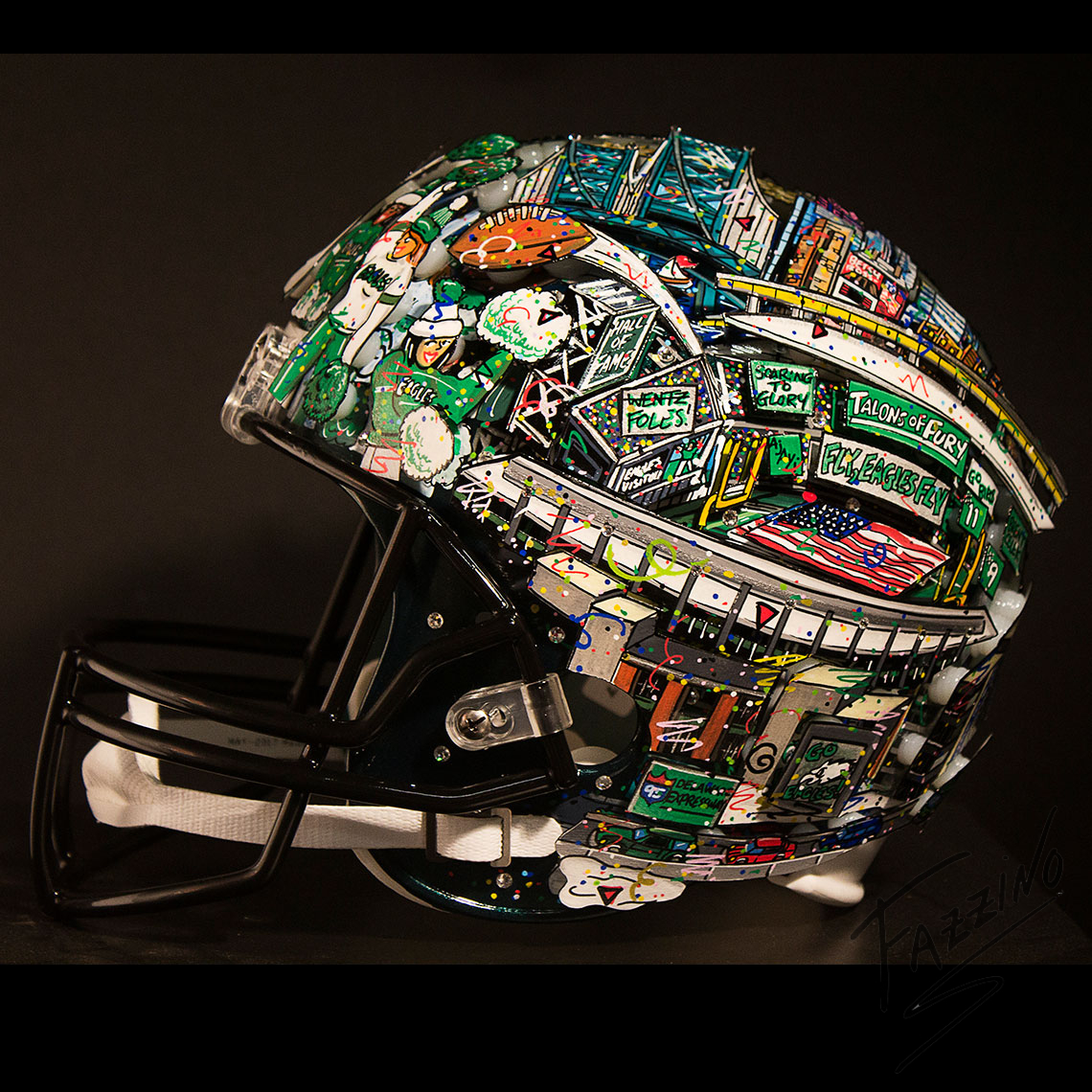Philadelphia Eagles Hand Painted Helmets | Fazzino
