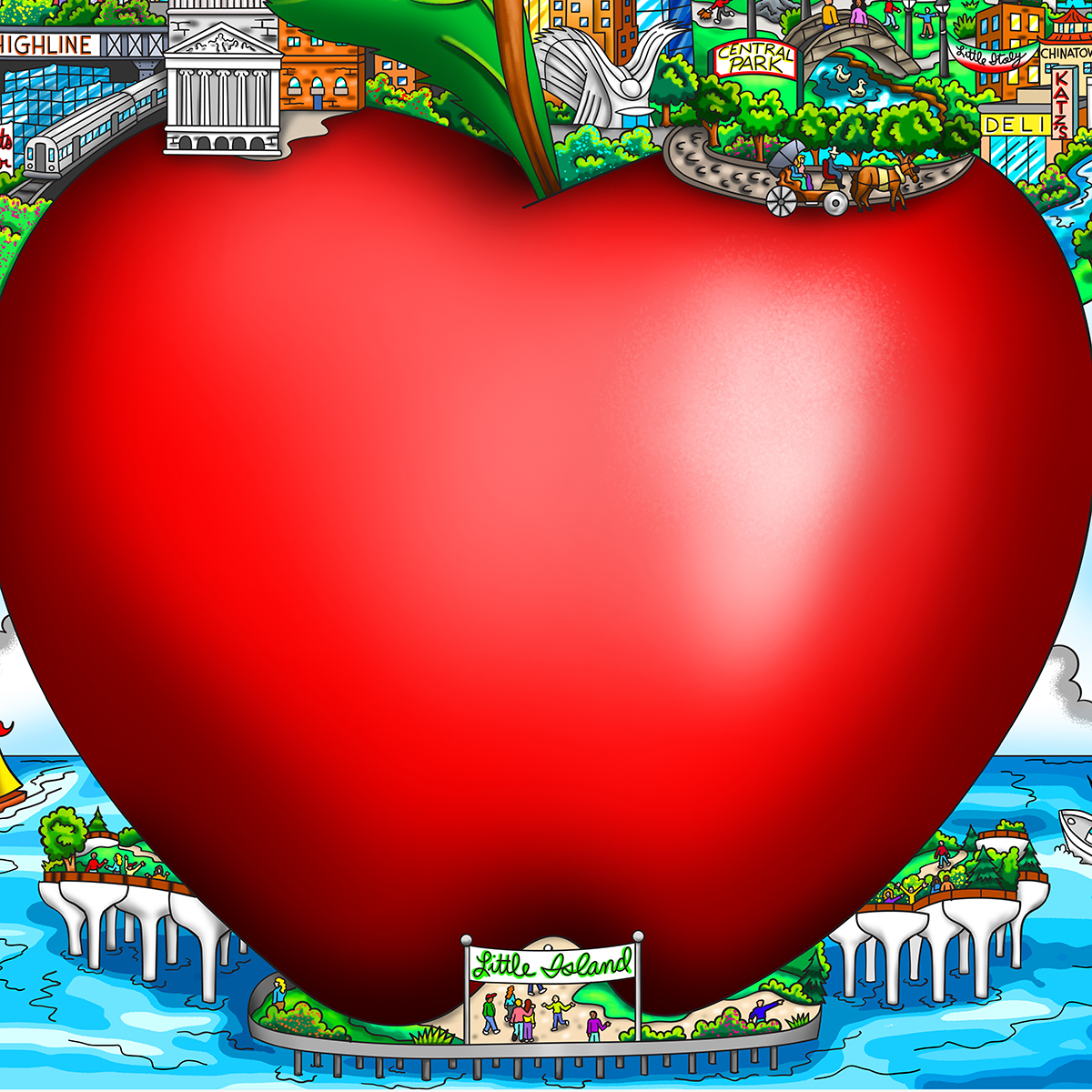 Big Apple… Little Island | Fazzino