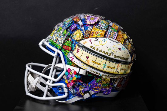 Super Bowl LIX: New Orleans Hand Painted Helmets | Fazzino