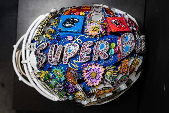 Super Bowl LIX: New Orleans Hand Painted Helmets | Fazzino